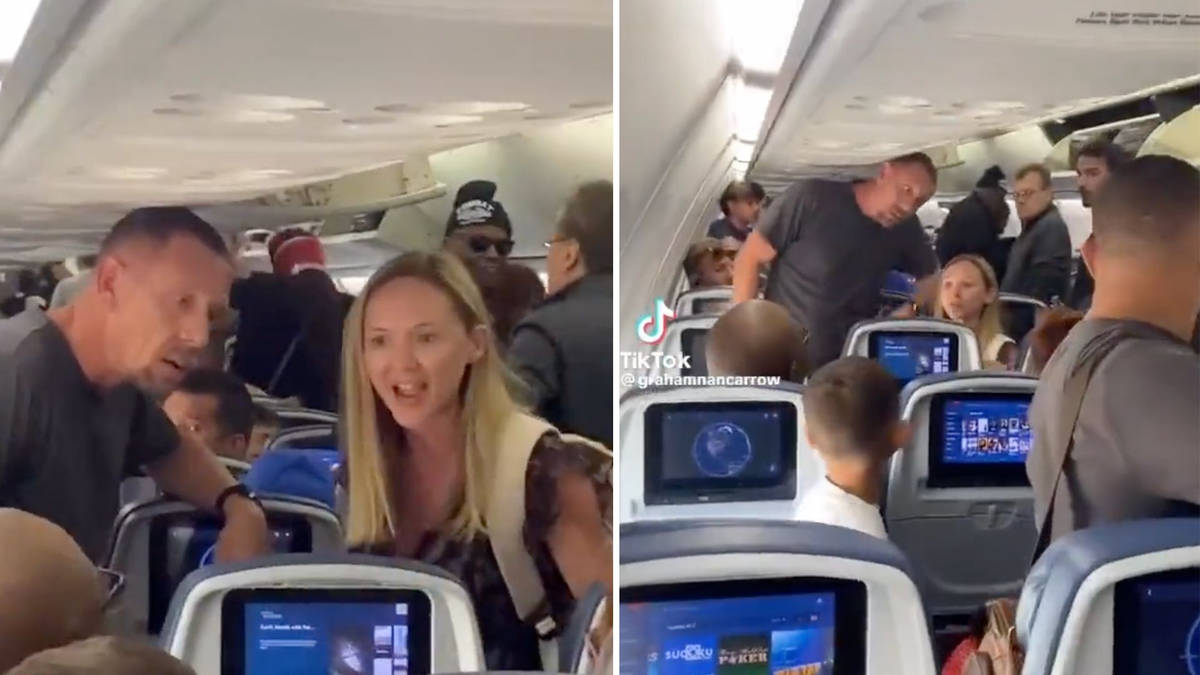 'I’m allowed to put my seat back!': Row breaks out after passenger ...