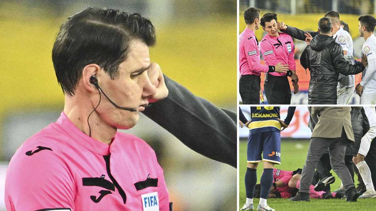 Turkish Super Lig referee says 'it's my fault' after he's beaten up by ...