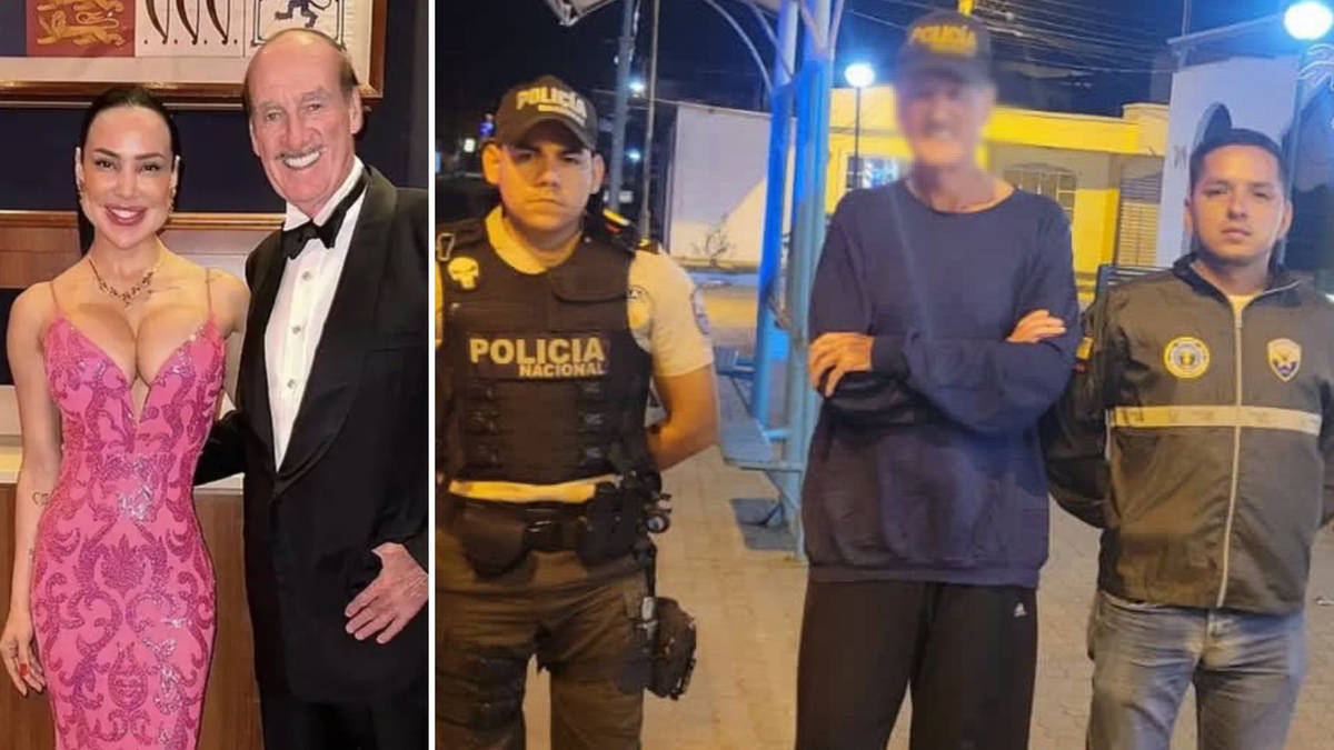 Moment millionaire British businessman is rescued by police after ...