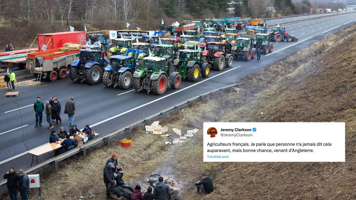 'Bonne chance': Jeremy Clarkson backs French farmers as they threaten ...