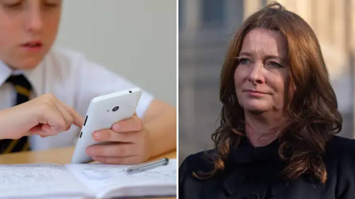 Education secretary defends banning mobile phones from school while MPs ...