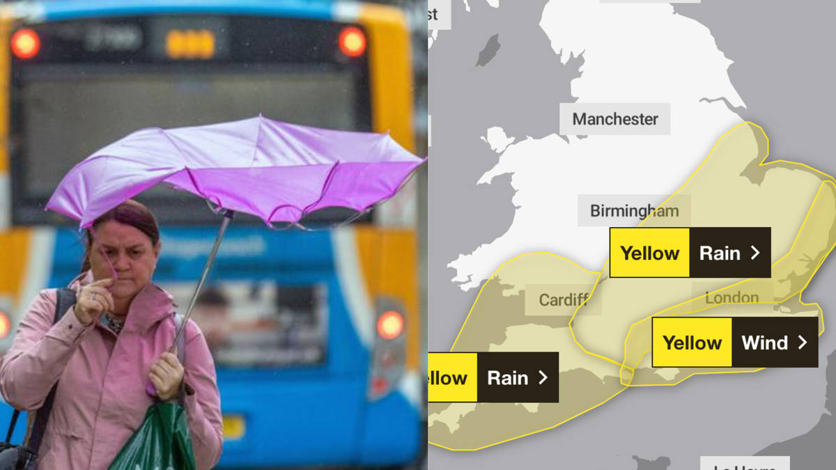 Flood warnings as yet more heavy rain brings travel chaos, with 70mph ...