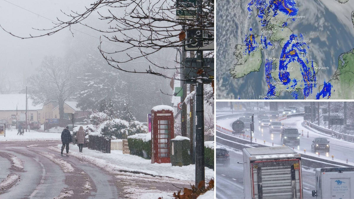 UK weather: Arctic blast brings -7C deep freeze as snow maps show worst ...