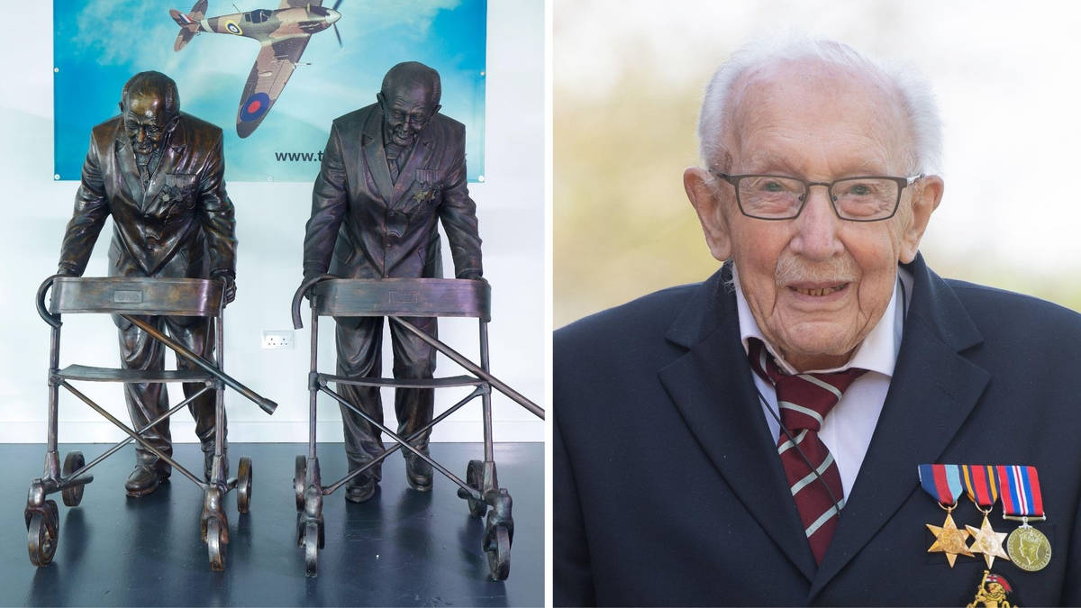 Owner of life-size Captain Tom statue puts two more up for sale after ...
