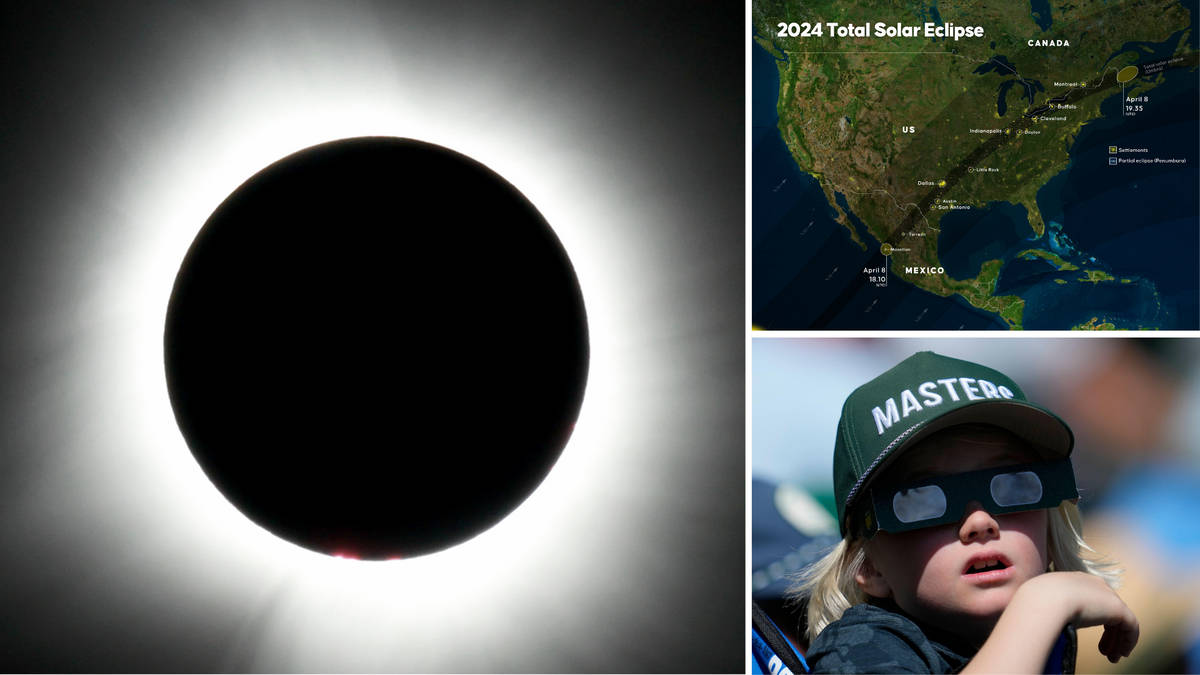 Total solar eclipse plunges parts of North America into darkness as ...