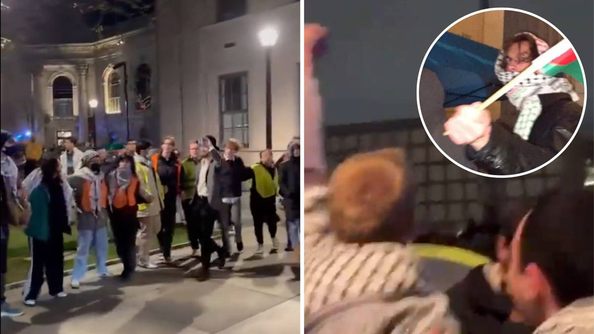 Yale students form human chain to block Jewish students - as one says ...