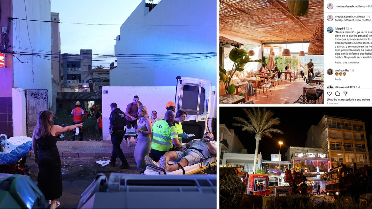 'Foreign tourists' among victims after Majorca beach bar collapsed 'one ...