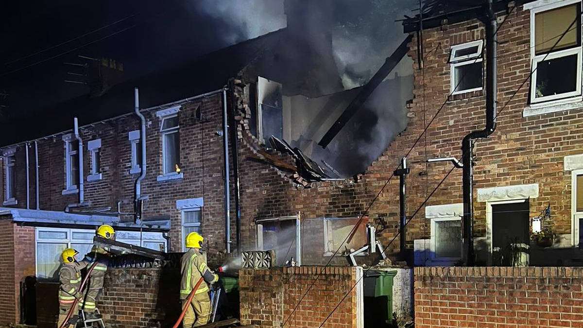 Explosion destroys house and leaves man seriously injured | LBC