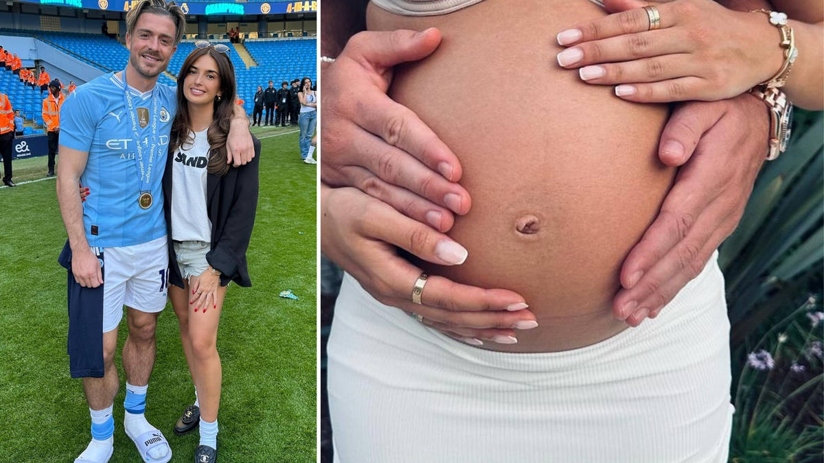 England star Jack Grealish announces he is expecting first child with ...