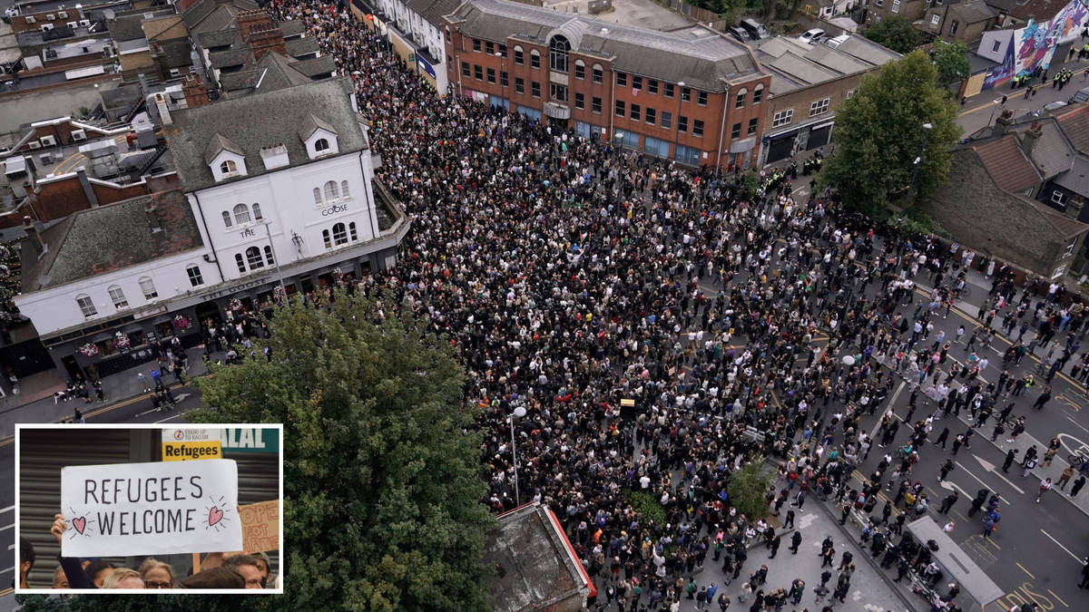 UK riots live: Protesters gather in huge anti racist demonstrations ...