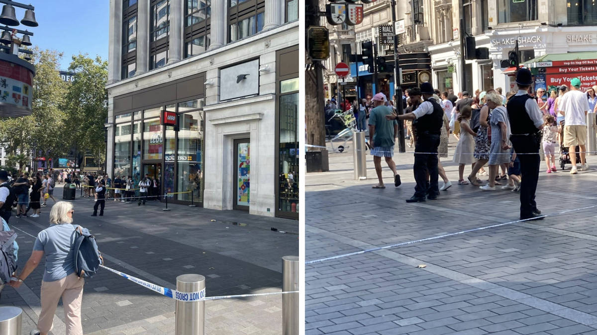 Man arrested after girl, 11, and woman, 34, stabbed in Leicester Square ...