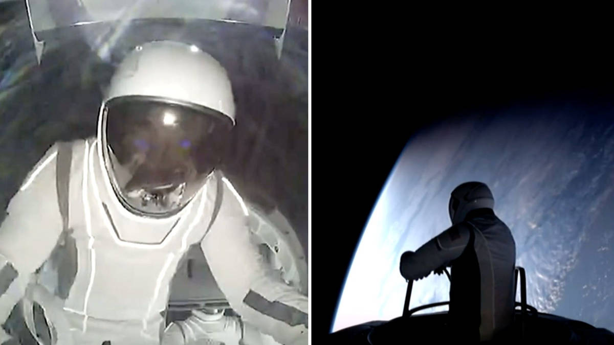 Billionaire makes history by stepping out into space on the first ever ...
