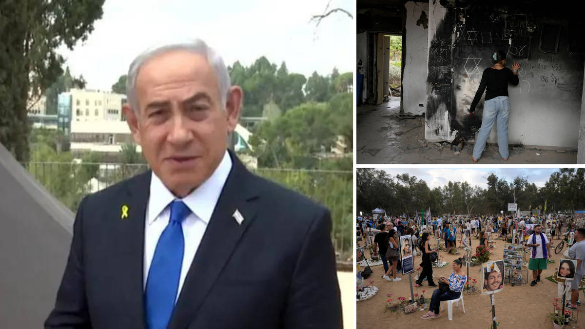 'We stood up like lions': Netanyahu's address to Israelis one year from ...