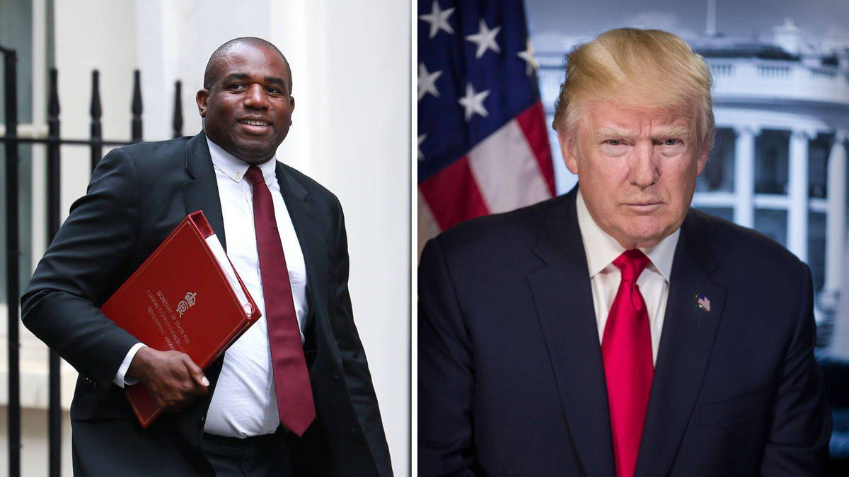 David Lammy dismisses past criticism of Donald Trump as 'old news ...