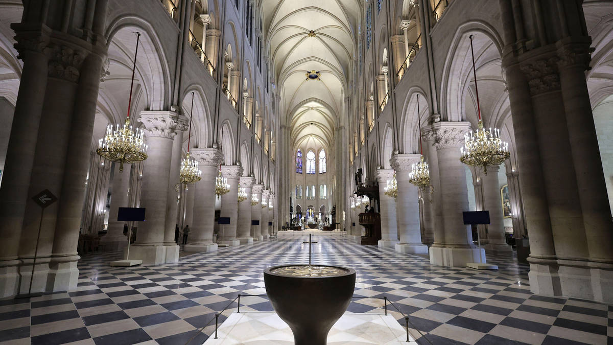 First glimpse inside restored Notre-Dame five years after fire ...