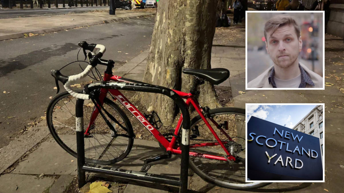 Police fail to find bike stolen outside Scotland Yard, as officers close case despite tracker | LBC