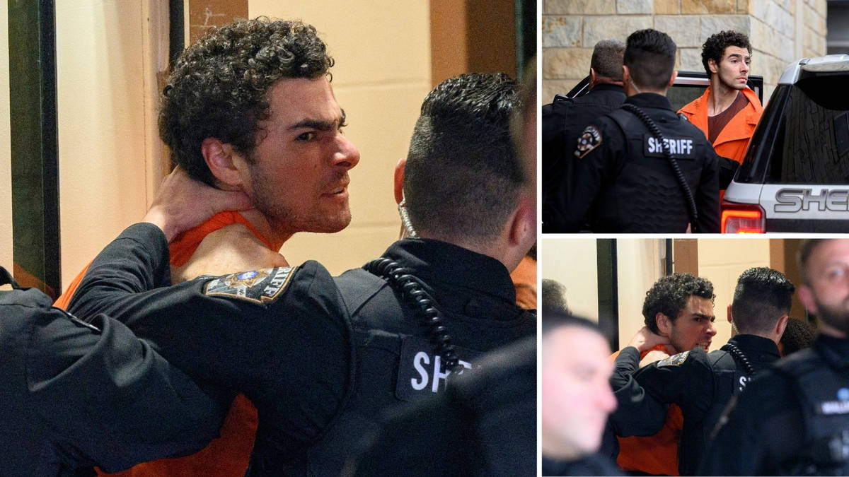 Healthcare CEO suspect launches angry outburst outside court as he ...