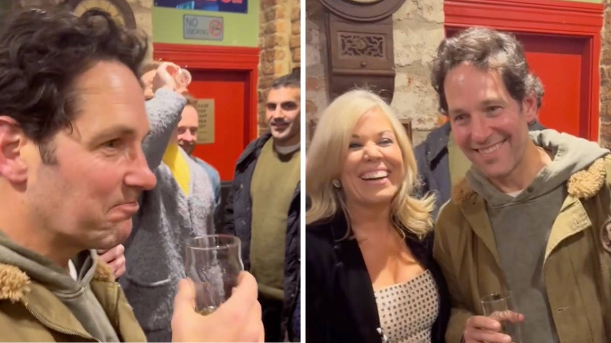 Paul Rudd surprises locals in Dublin pub as he enjoys singalong with ...