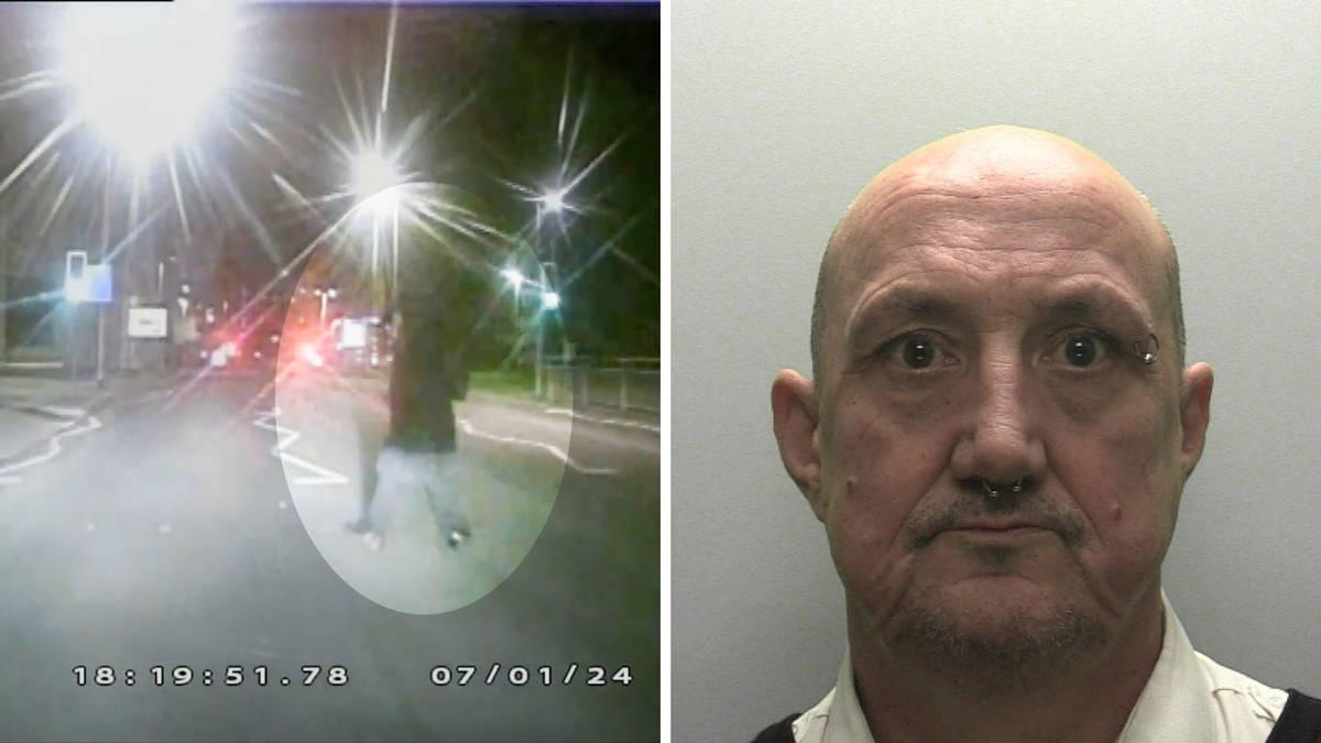 Shocking moment former bus driver kills pedestrian while reading piece ...