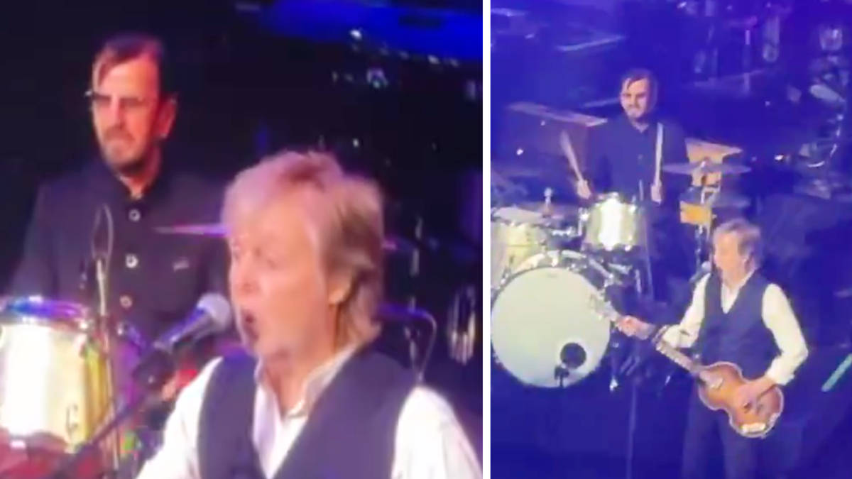 Paul McCartney plays live with Ringo Starr in surprise reunion of ...