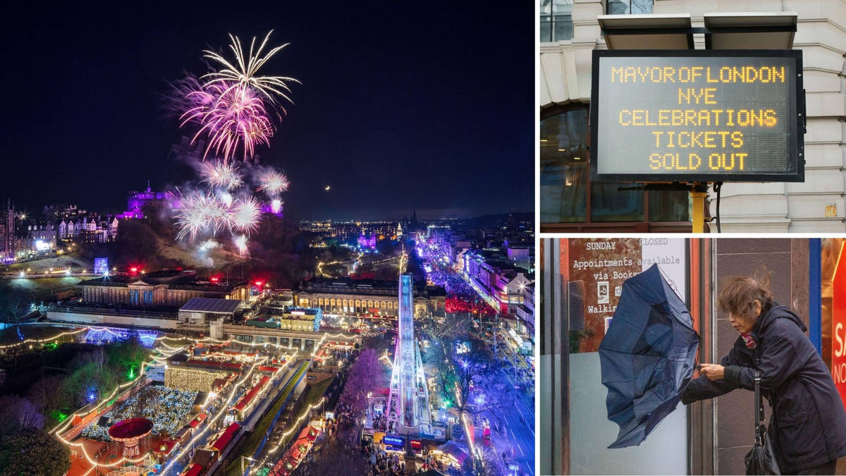 Edinburgh's Hogmanay, Blackpool and Newcastle fireworks cancelled as ...