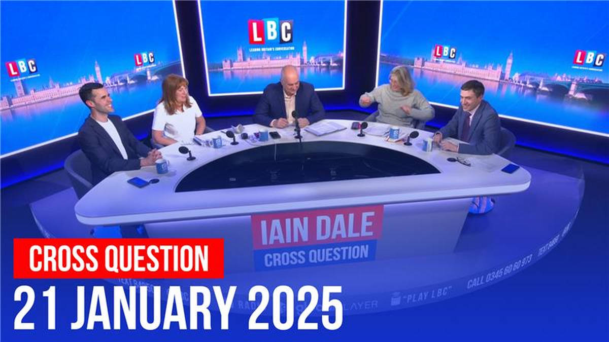 Cross Question with Iain Dale 21/01 | Watch Again | LBC