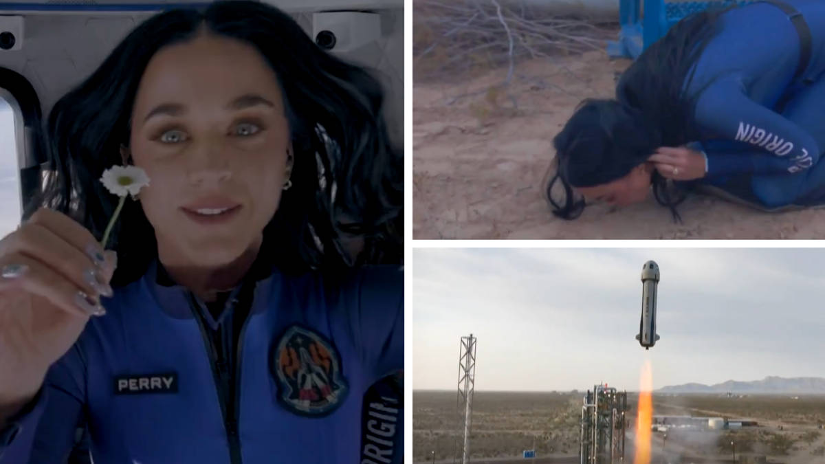 Katy Perry becomes first artist to sing in space during all-female ...