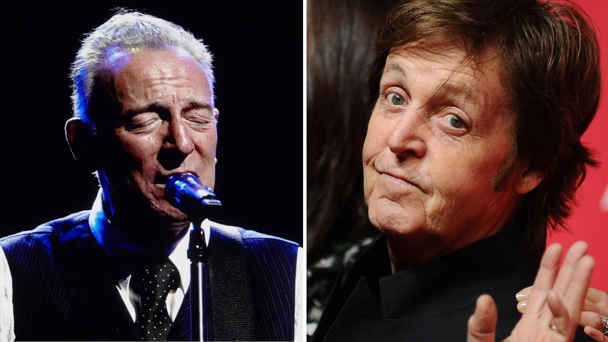 Bruce Springsteen shocks fans as Paul McCartney brought out at iconic Liverpool show | LBC