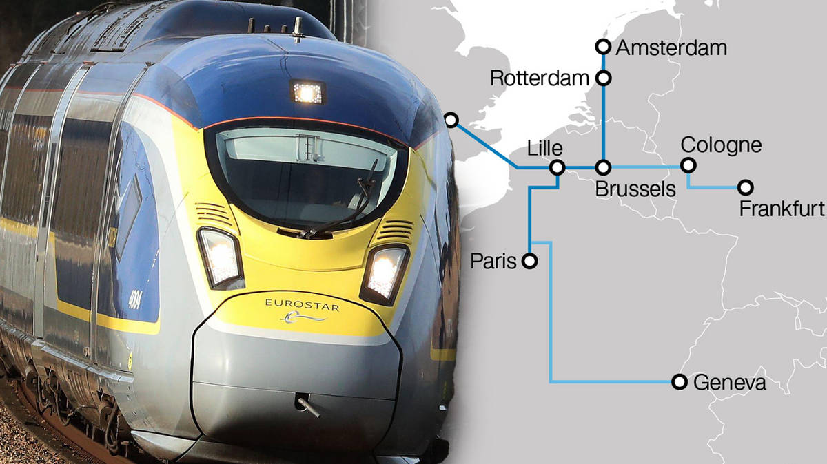 Where can you get the Eurostar from the UK and what stations will it ...