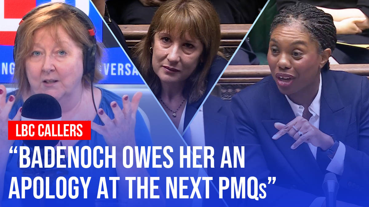 Kemi Badenoch owes Rachel Reeves a 'public apology', says LBC caller | LBC