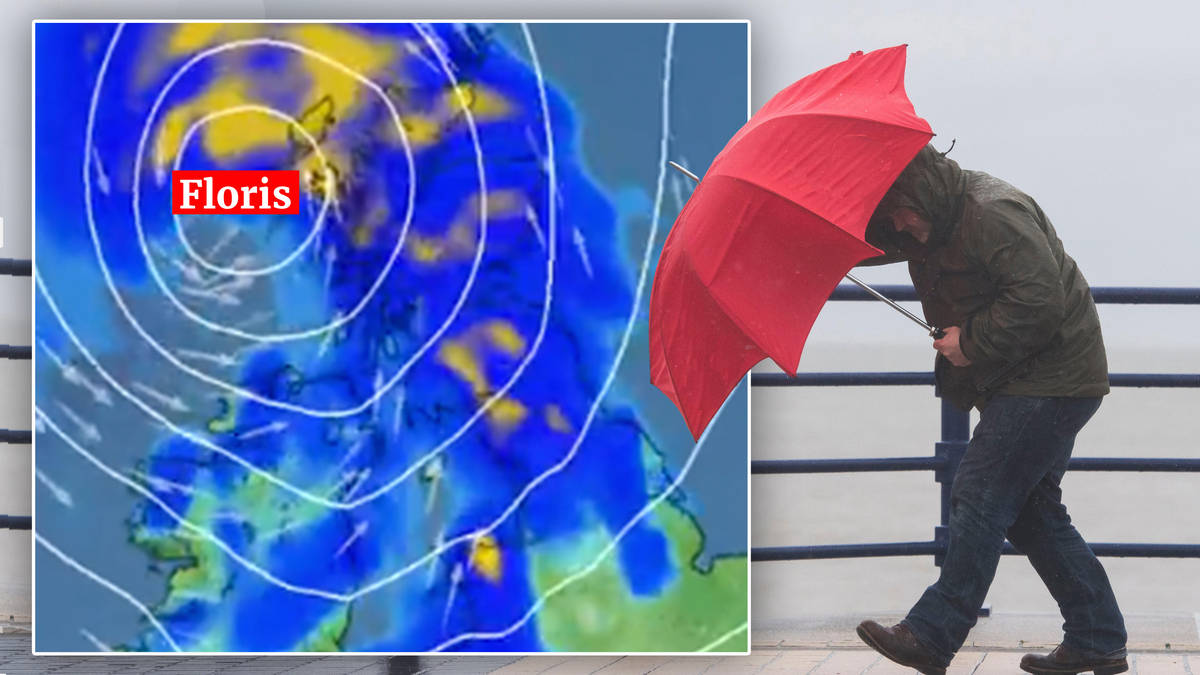 Storm Floris to hit UK next week with 'unseasonably strong' winds and ...