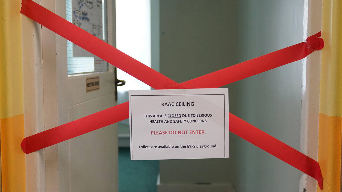 Government fixing ‘crumbling’ schools and hospitals with dangerous ...