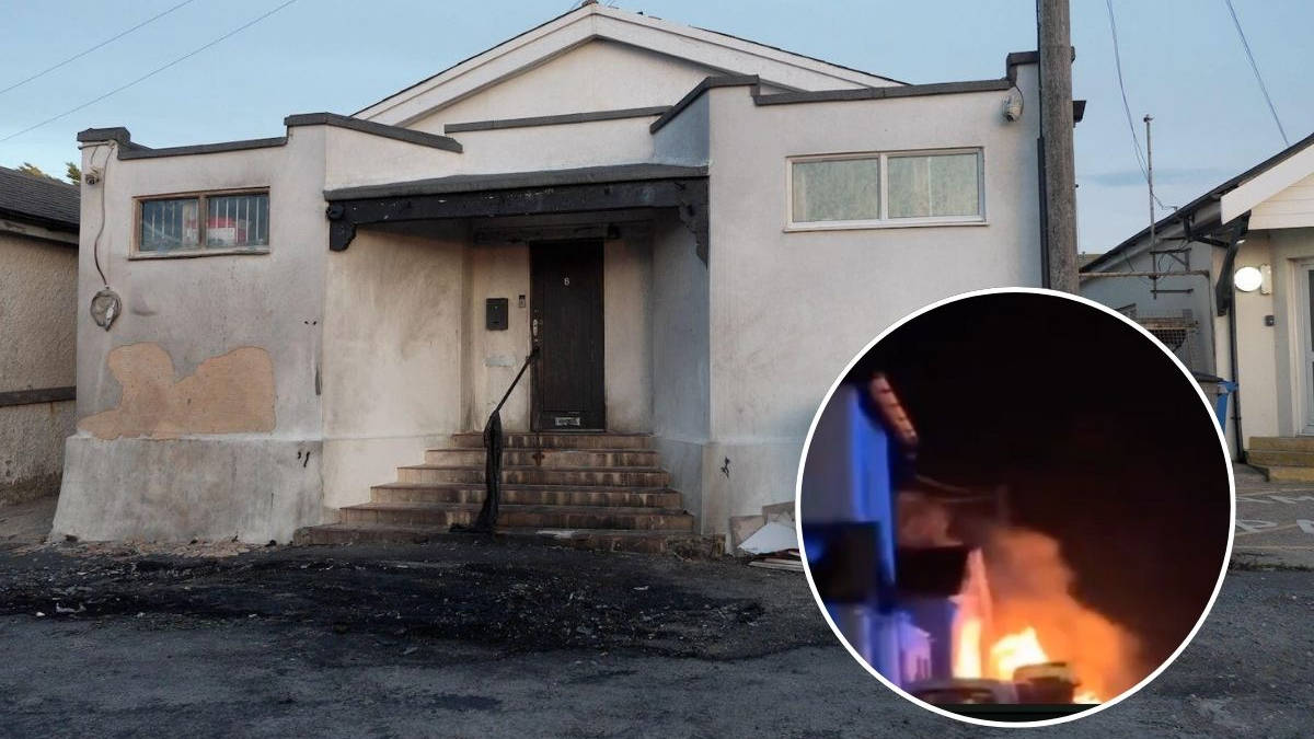 Shocking CCTV footage shows blaze erupt at mosque after hate crime ...