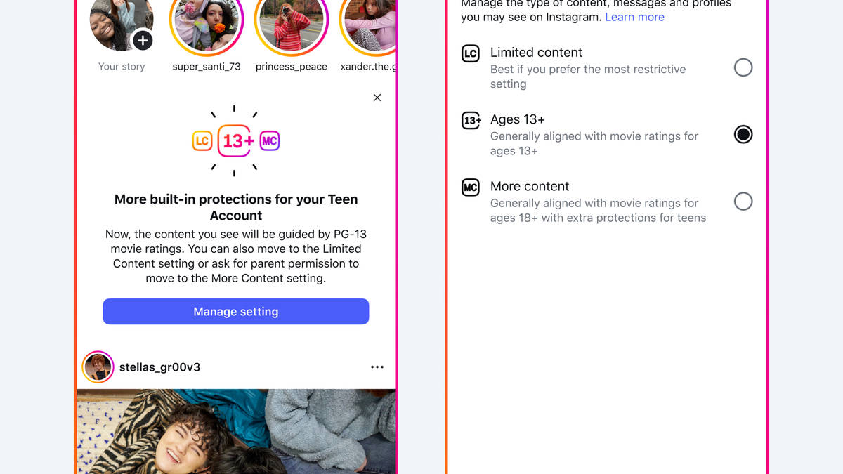 How will the Instagram age ratings work? Meta announces PG-13 style ...