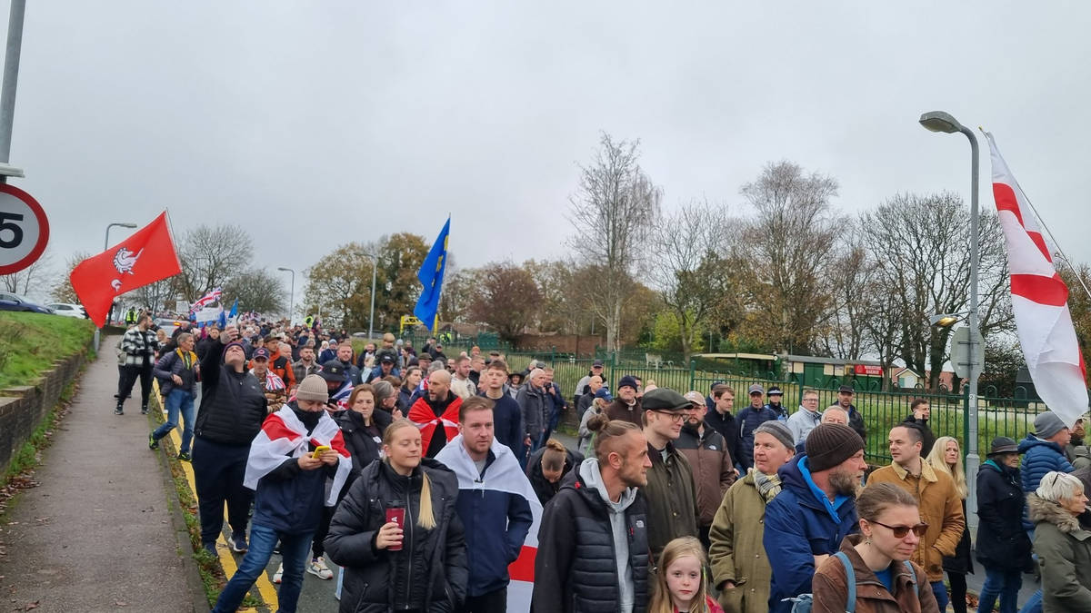 Thousands of protesters rally against Government plans to house ...