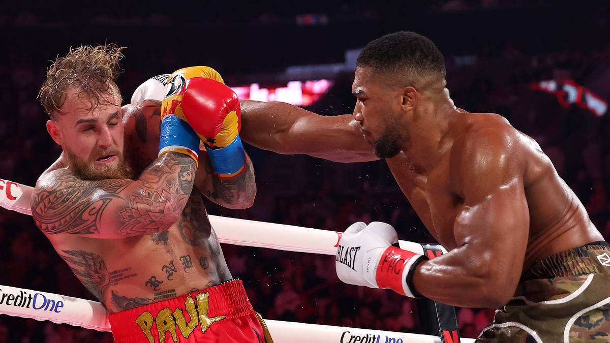 Anthony Joshua takes six rounds to beat YouTuber Jake Paul as boxers ...