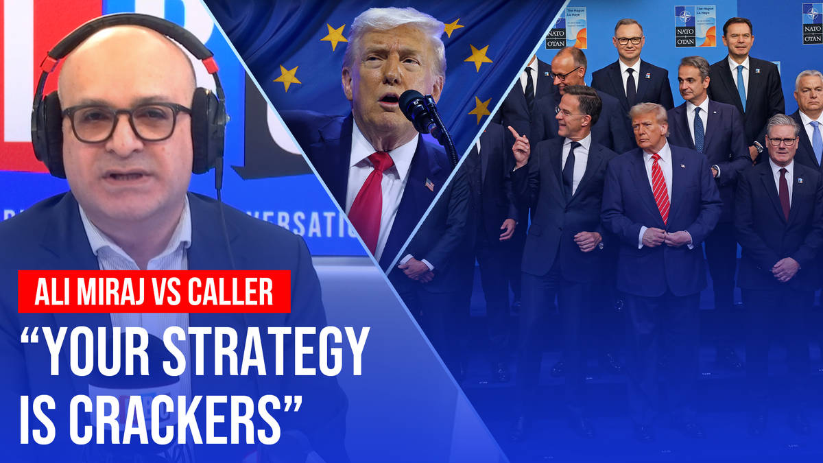 Ali Miraj debates with caller Peter over Trump's 'aggression' towards ...