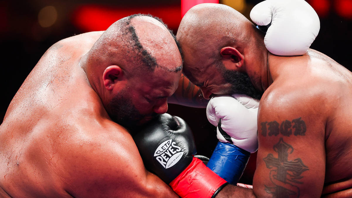 Jarrell Miller aka “Big Baby” saw his hairpiece punched off during ...