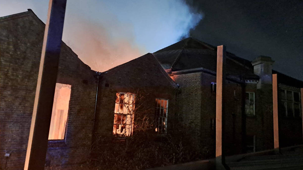 Massive fire erupts at London church as 70 firefighters battle blaze | LBC