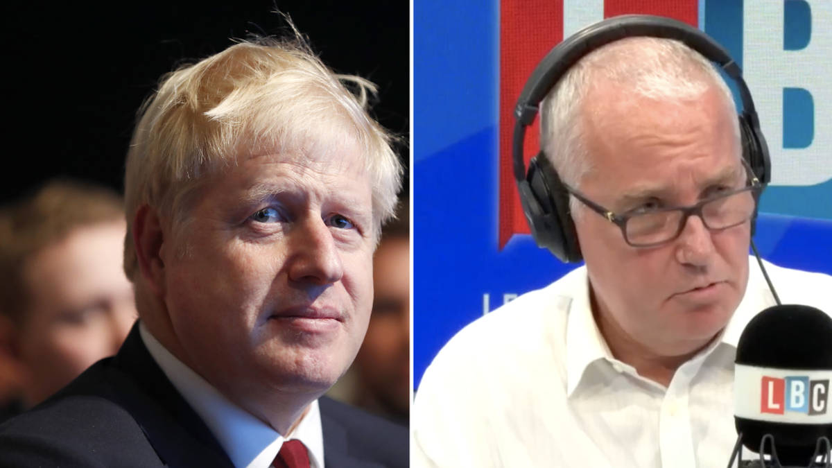 Eddie Mair Fiercely Challenges Tory MP Over Johnson's Allegations | LBC