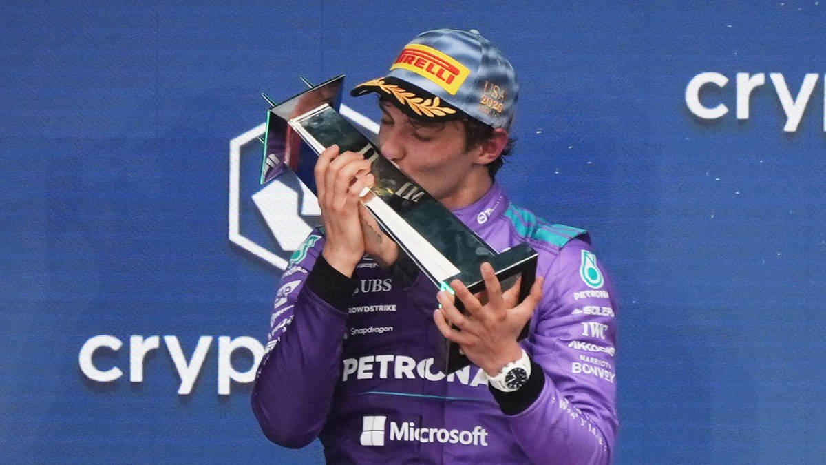 Kimi Antonelli holds off Lando Norris to claim third straight victory ...