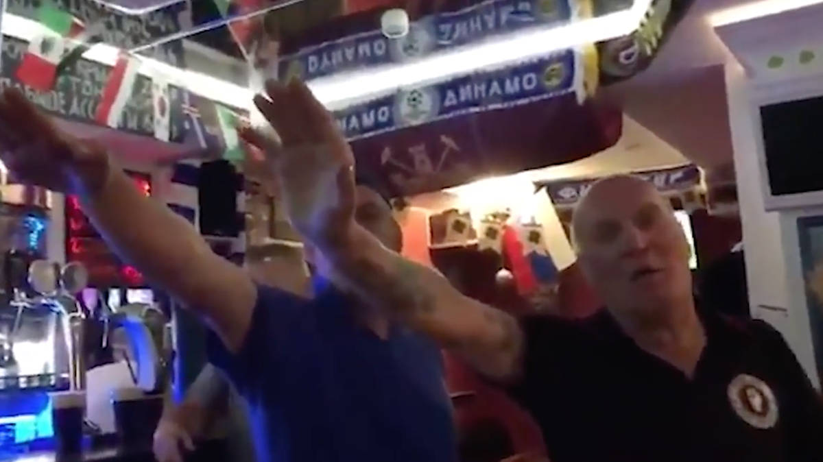 England Fans Filmed Performing Nazi Salutes And Chanting Hitler Songs ...